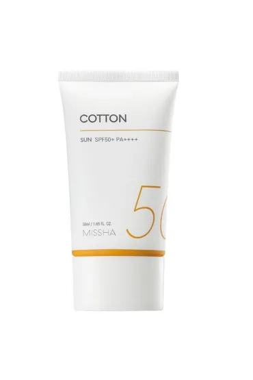 Missha All Around Safe Block Cotton Sun SPF50 PA++++ krem do opalania ...